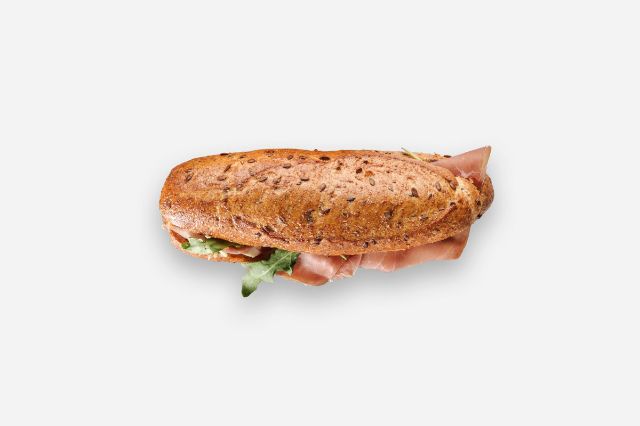 Sandwich mit Rohschinken und Spargel | Confiserie Bachmann